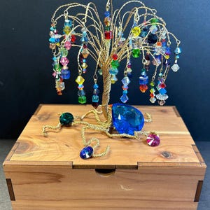 Swarovski Crystal Willow Tree and Real Cedar Trinket Box - Etsy