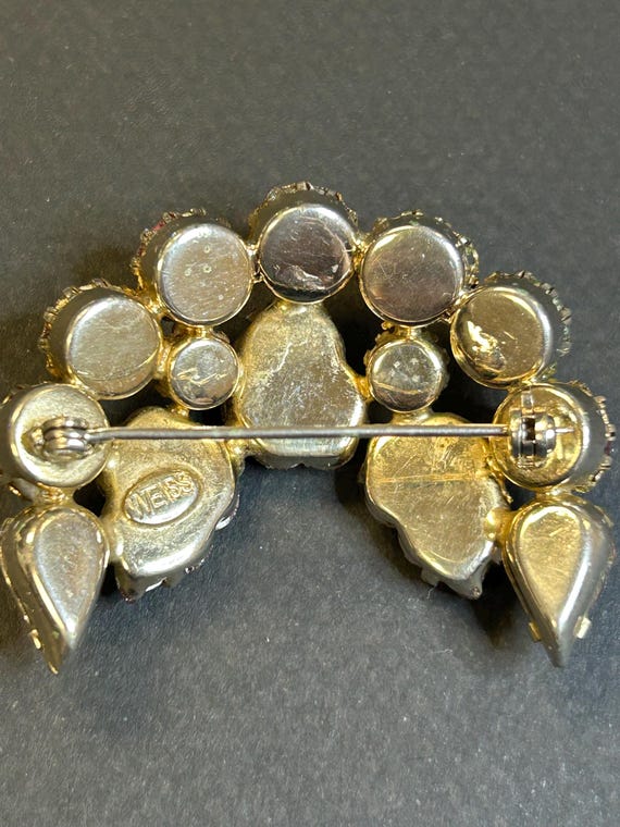 1950s Rare Weiss Rhinestone brooch - Gem