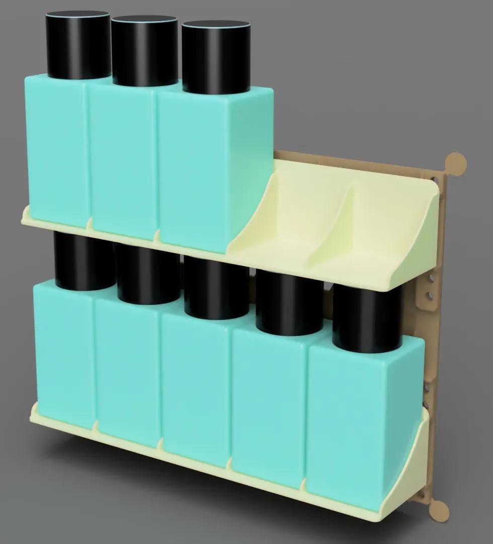 Modular Wall-mounted Paint Rack System - for Miniature Paints - Etsy