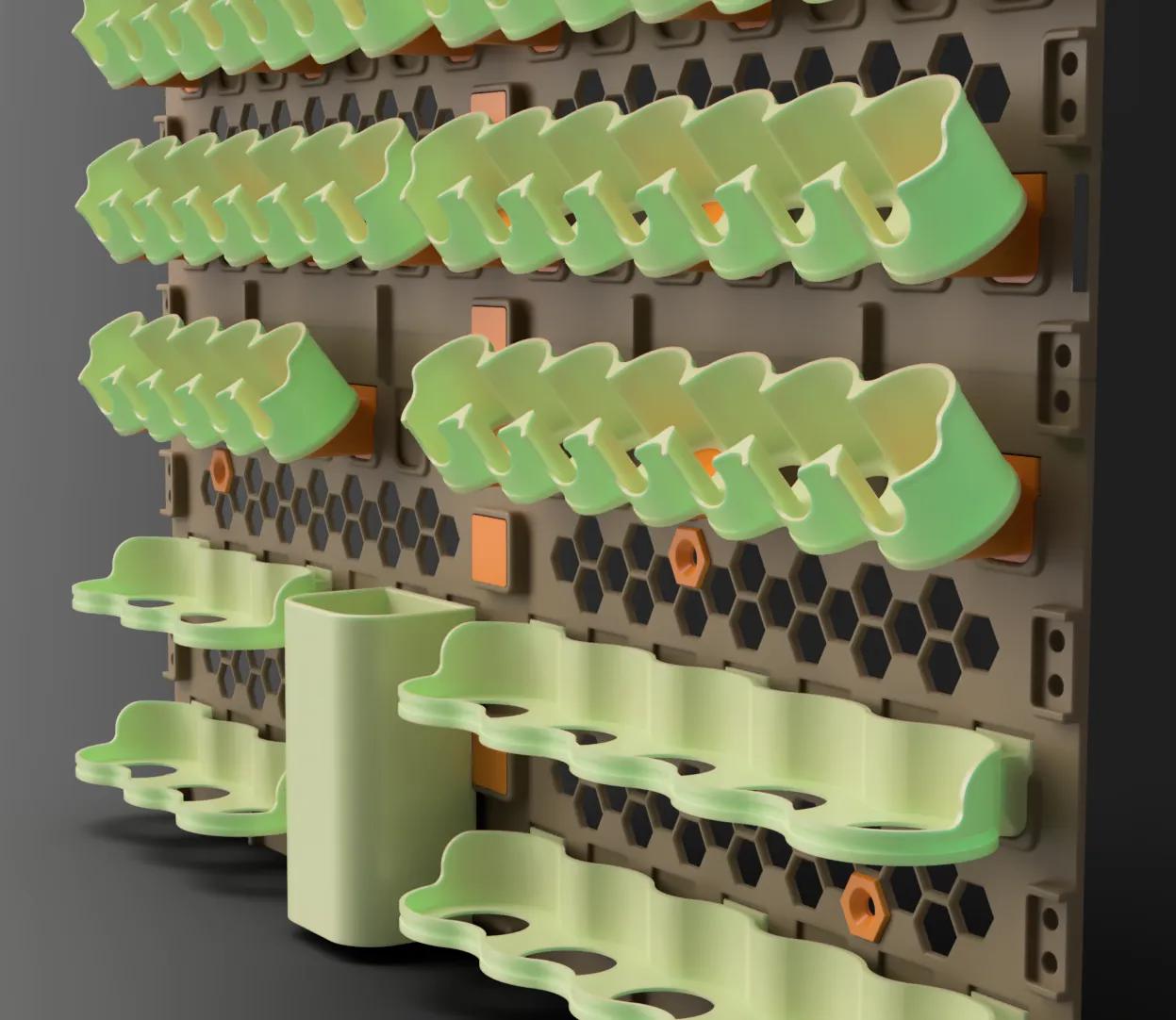 Modular Wall-mounted Paint Rack System - for Miniature Paints - Etsy