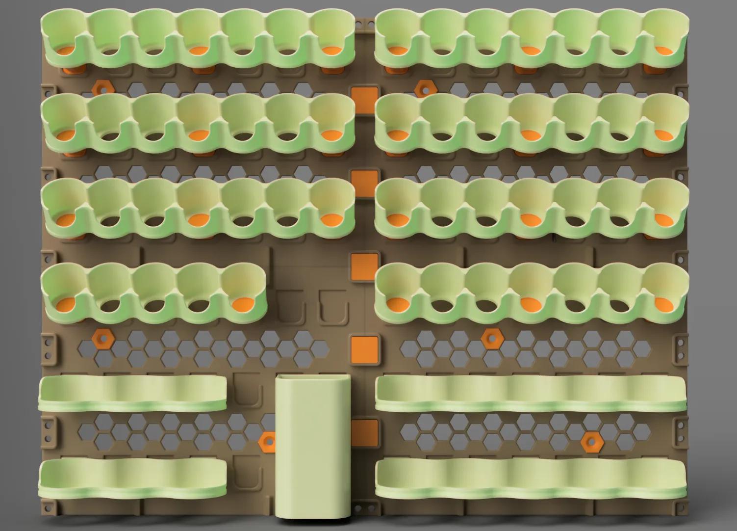 Modular Wall-mounted Paint Rack System - for Miniature Paints - Etsy