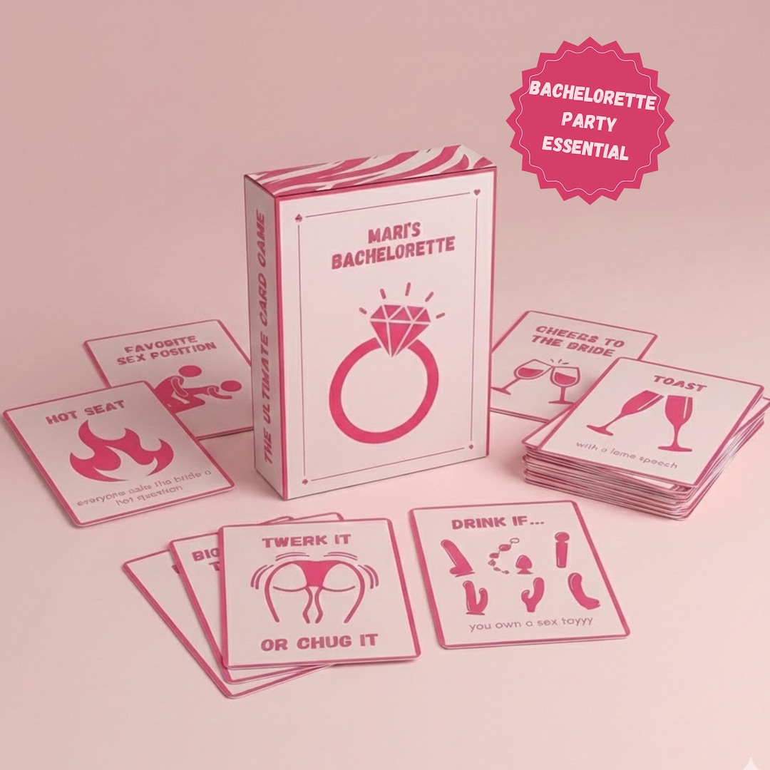 Bachelorette Party Card Games Personalized Printable Bachelorette Gifts ...
