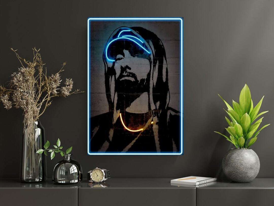 Hip Hop Neon Art, Modern LED Wall Decor - Custom Neon Sign Personalized ...