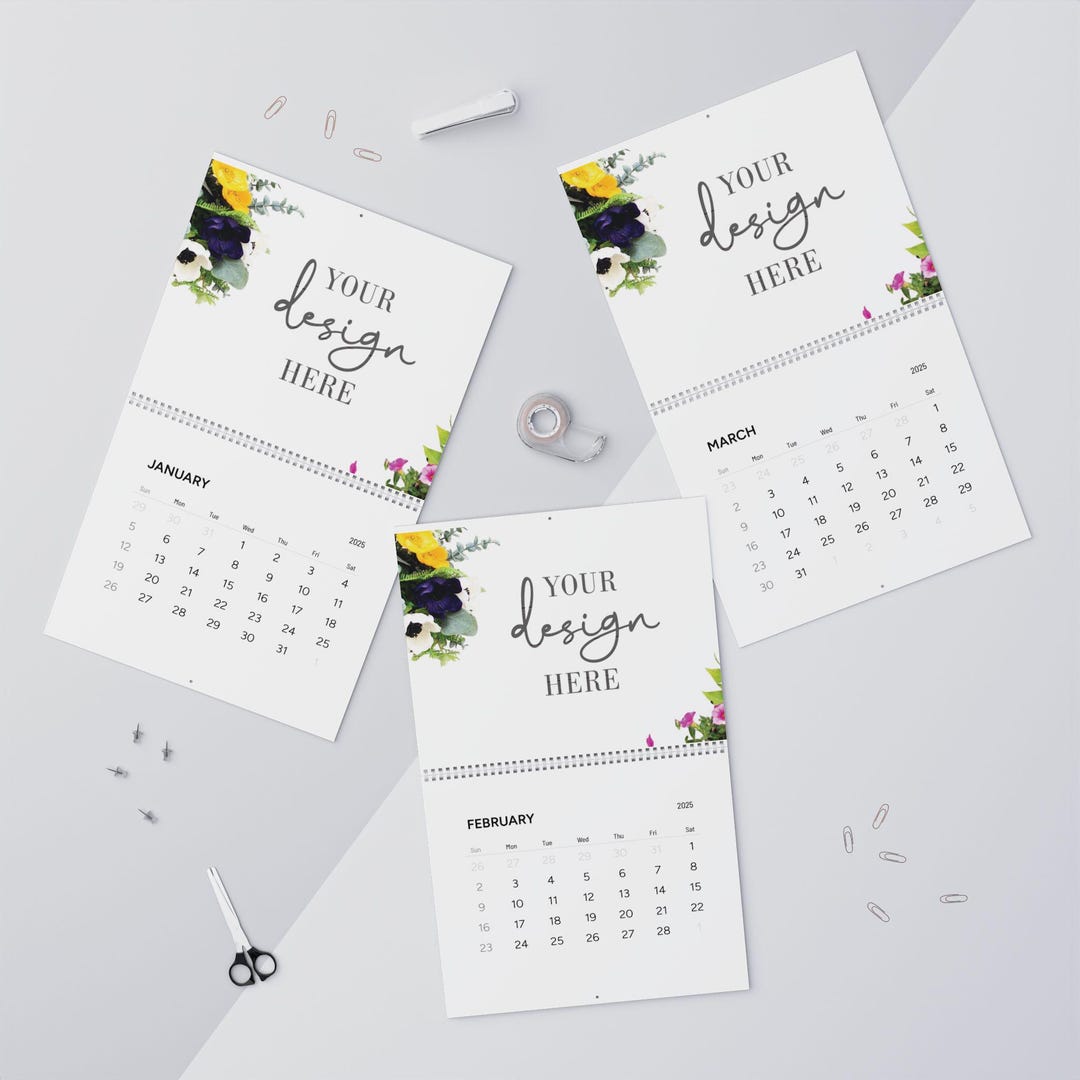 Personalized Wall Calendars Custom 2025 Calendar, Yearly Planner ...