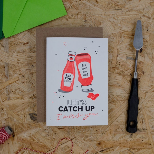 Ketchup Birthday Card - Etsy