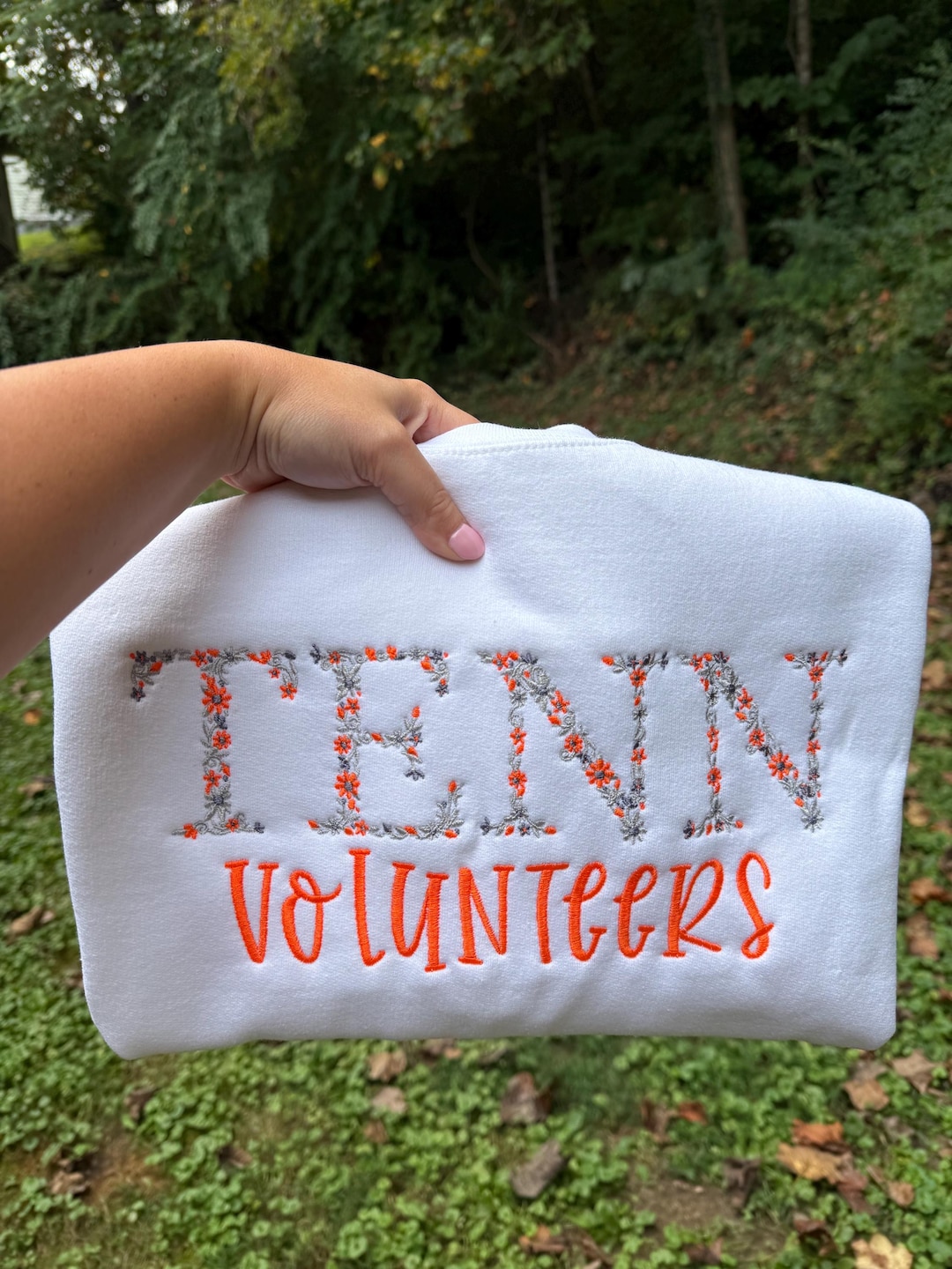 Vols Sweatshirt | Tenn Volunteers Floral Embroidered Crewneck - Etsy