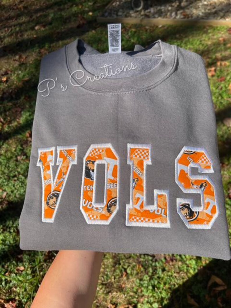 Vols Applique Embroidered Sweatshirt - Etsy