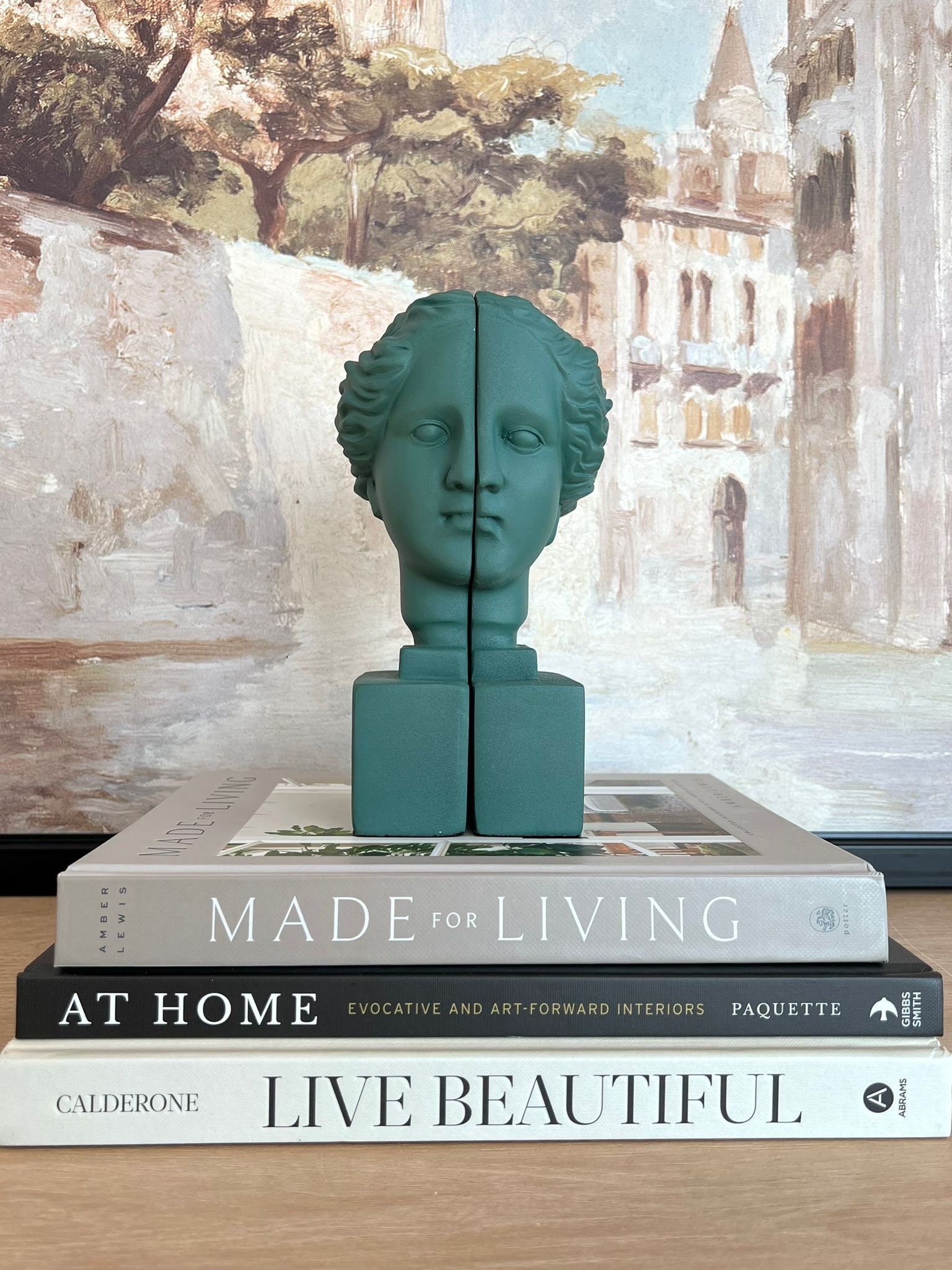 Sculpture Bookends, Roman Goddess Bookends, Unique Sculpture, Art Deco ...