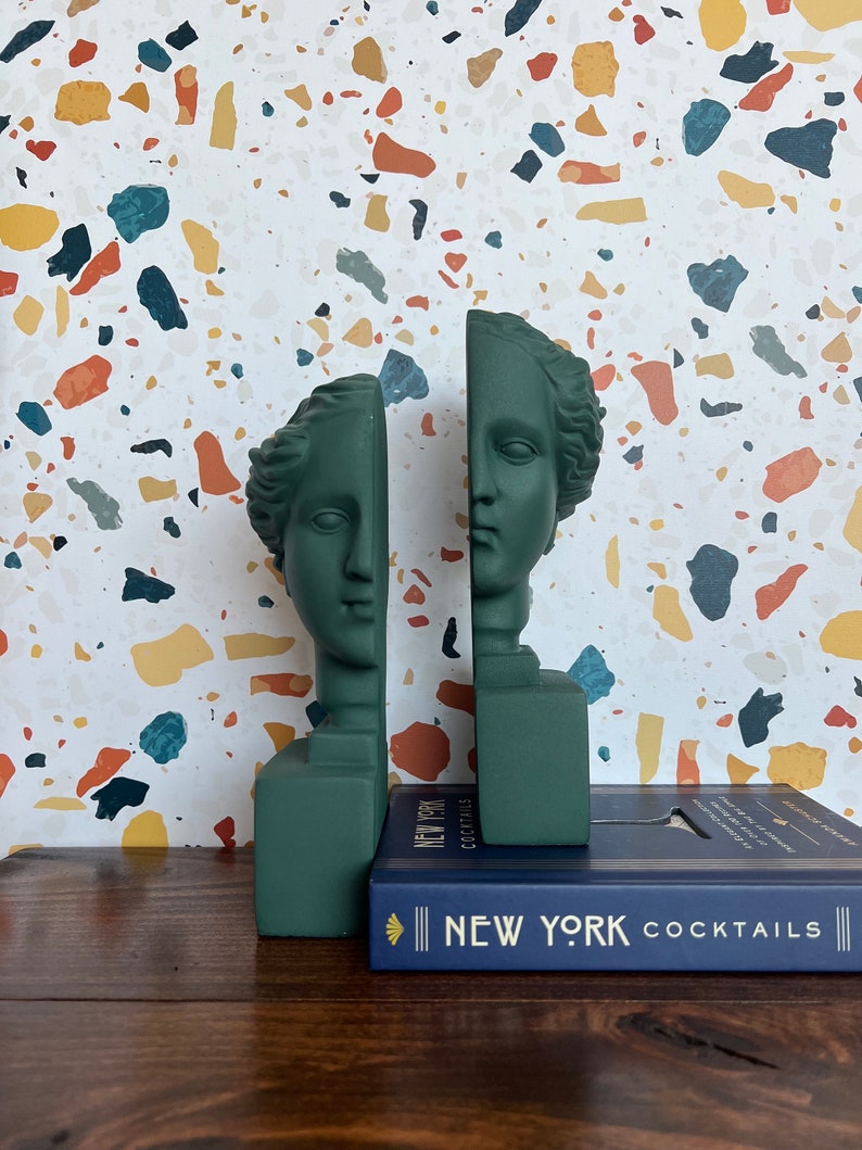Sculpture Bookends, Roman Goddess Bookends, Unique Sculpture, Art Deco ...