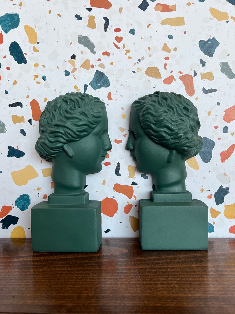 Sculpture Bookends, Roman Goddess Bookends, Unique Sculpture, Art Deco ...