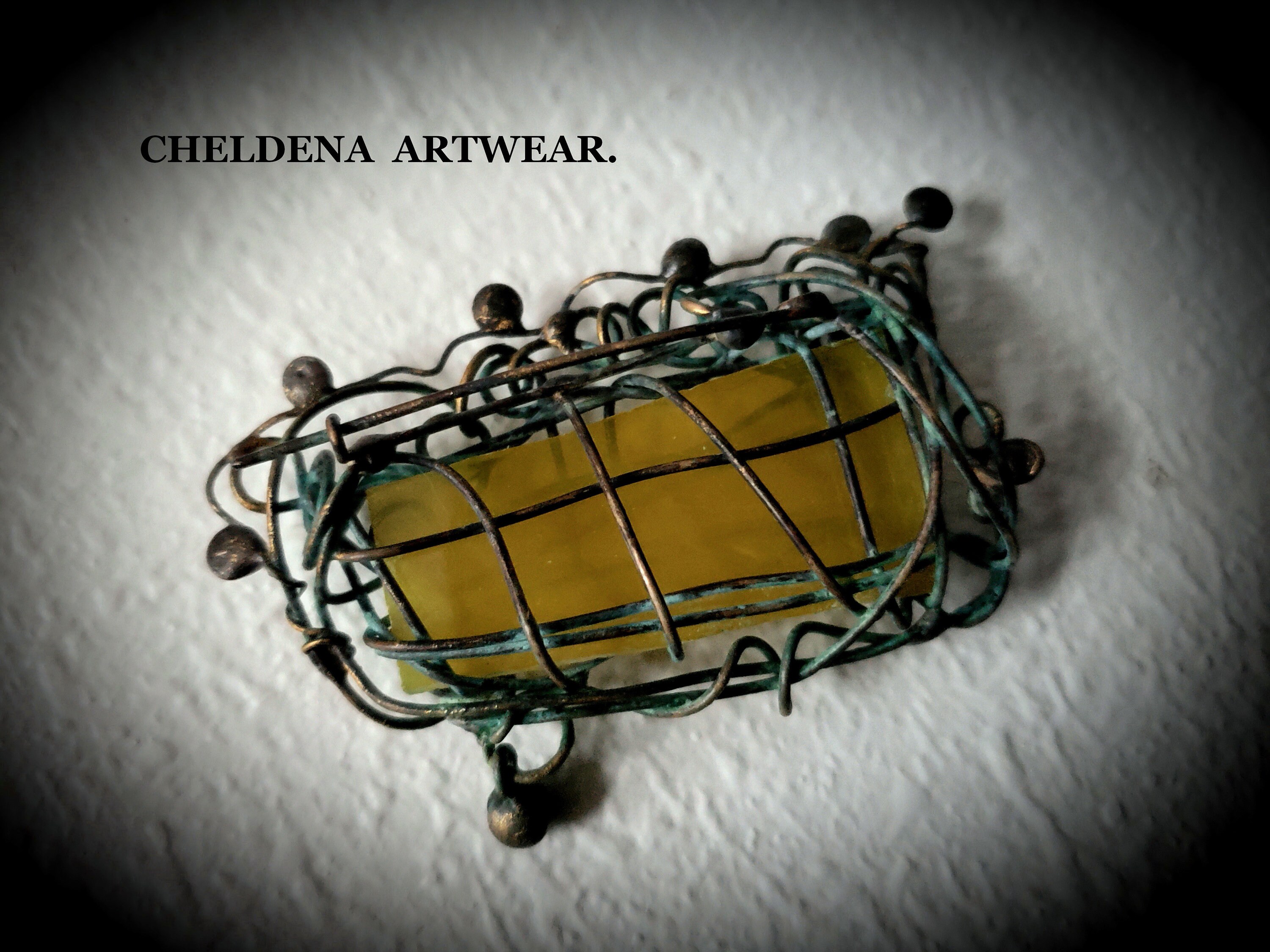 Ornate Stained Glass Sweater Brooch Expressionistic Art - Etsy