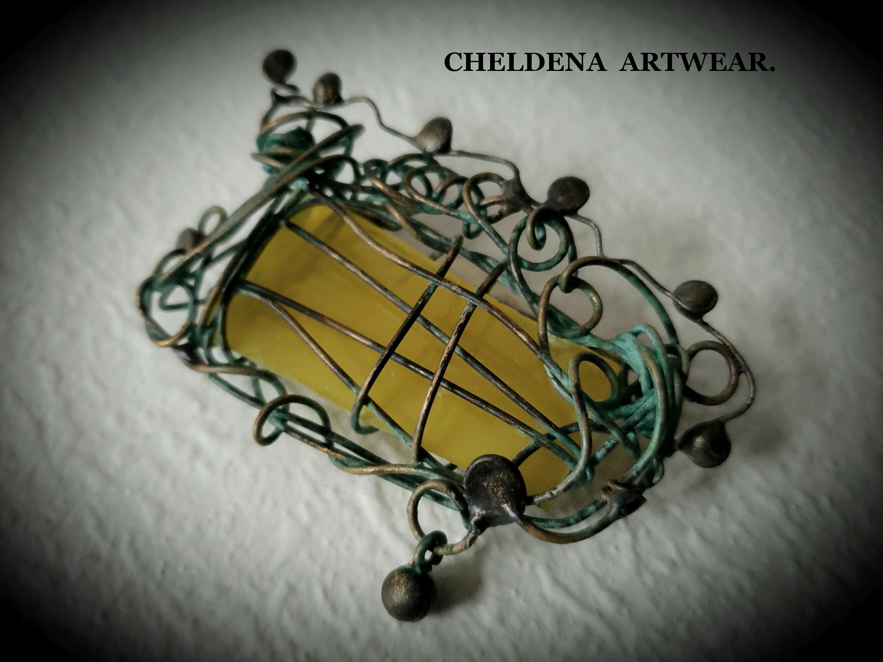 Ornate Stained Glass Sweater Brooch Expressionistic Art - Etsy