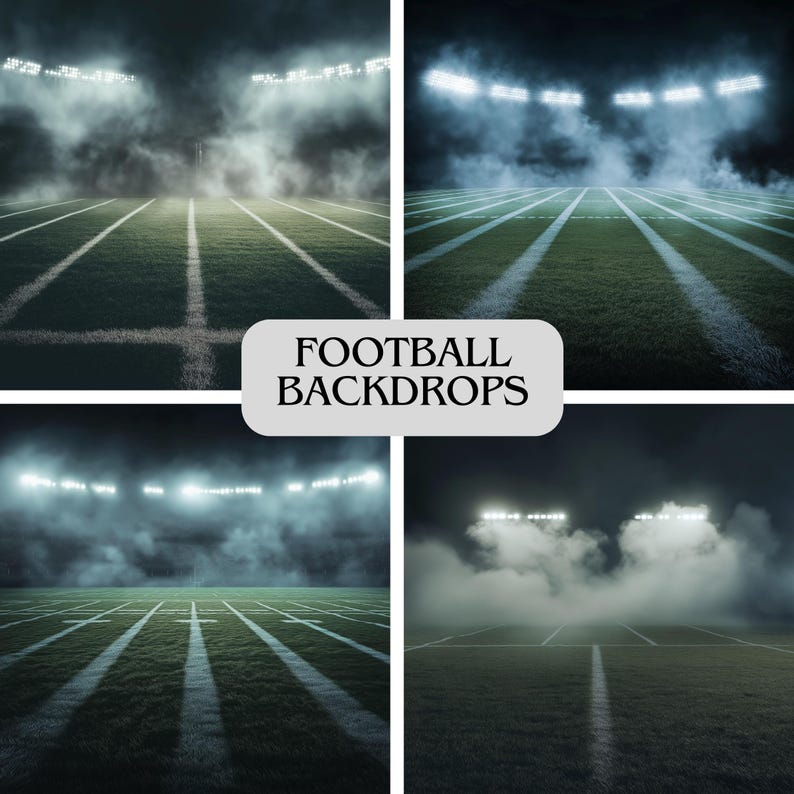 Football Backdrop Bundle | 85+ Game Day Photo Booth Designs (digital ...