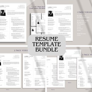 1000+ Resume Template Bundle | Editable CV Templates for Word & Canva ...