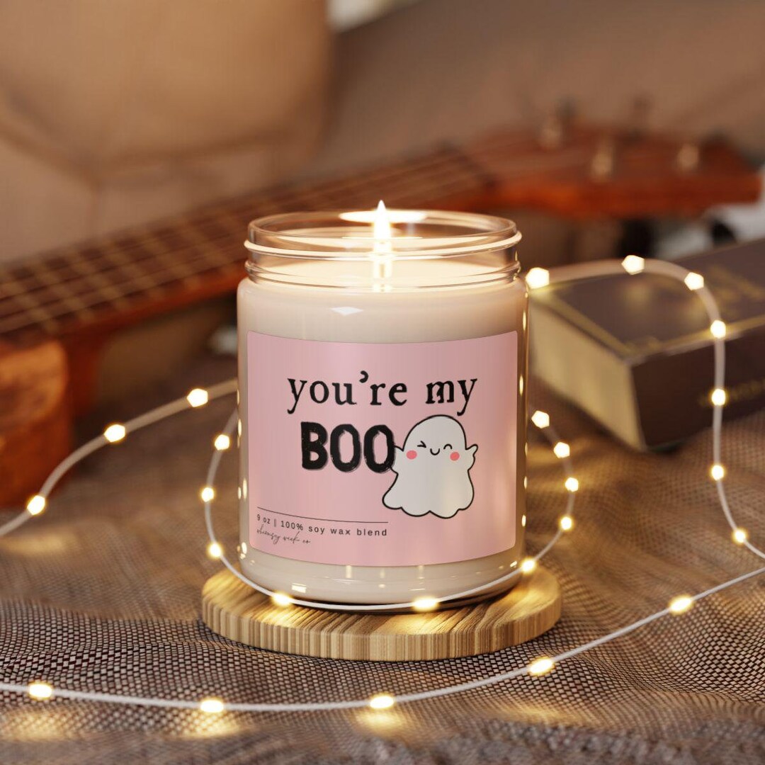 You're My Boo Candle, Ghost Candle Gift, Boo Basket for Him, Spooky ...