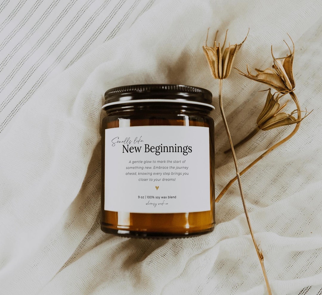 New Beginnings Candle Gift, Fresh Start, New Chapter Gift, Promotion ...