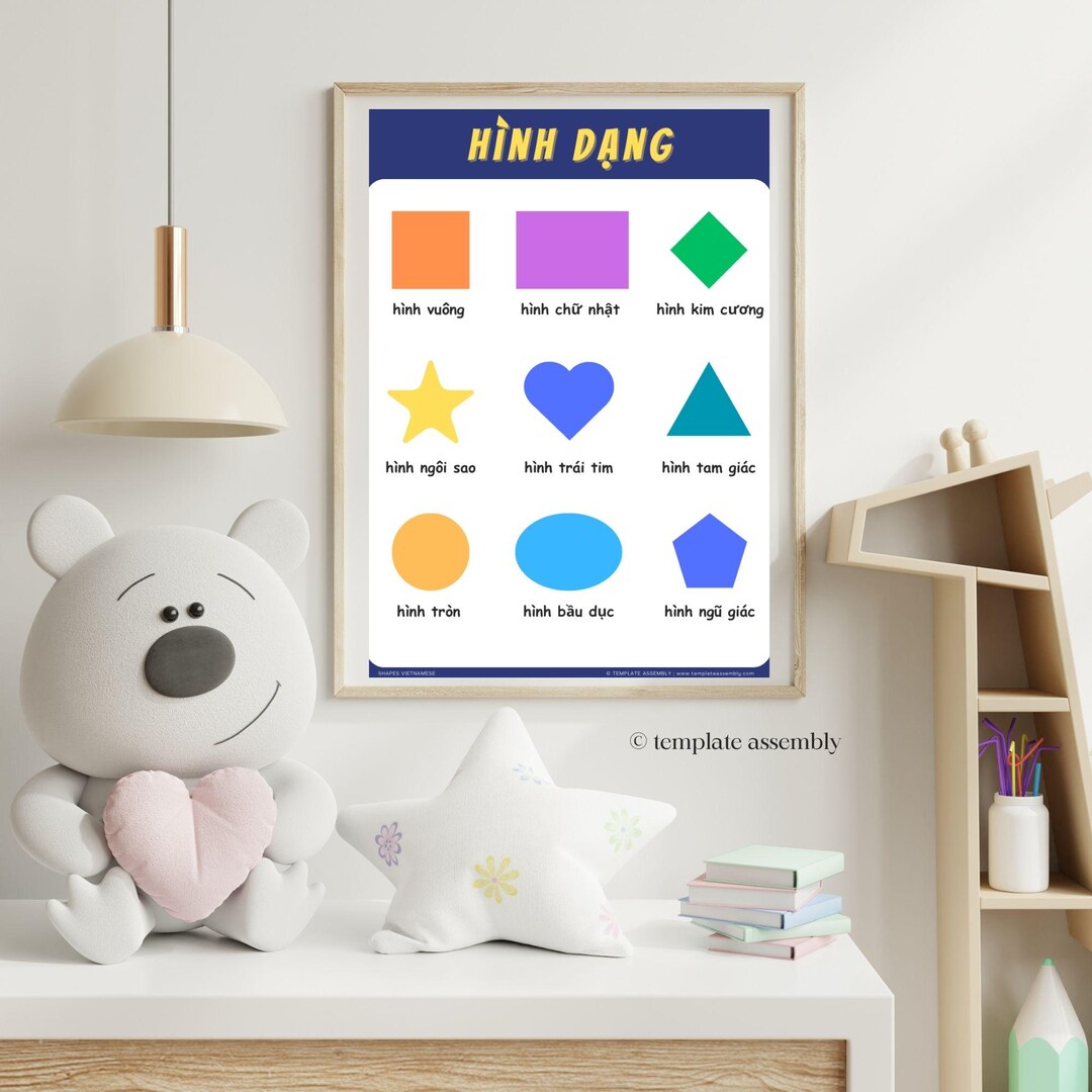 Vietnamese Shapes Hình Dạng Poster, PDF Download, High Quality ...