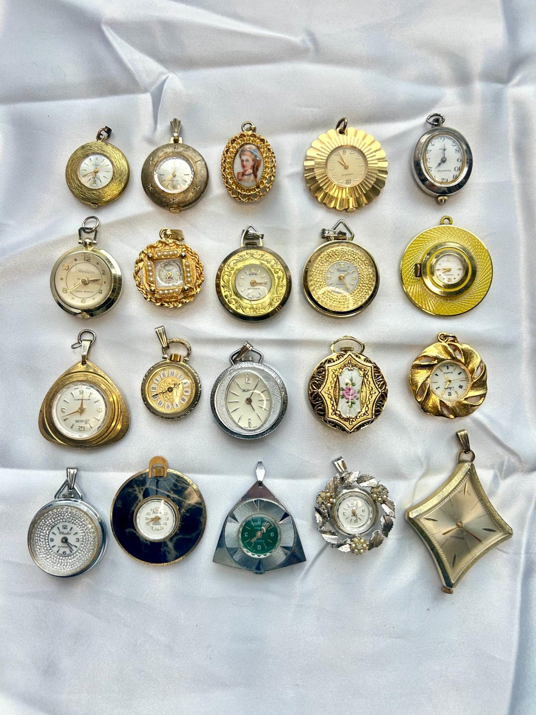 20 Watch Pendants Gold Toned Watches, Sold Separately - Etsy