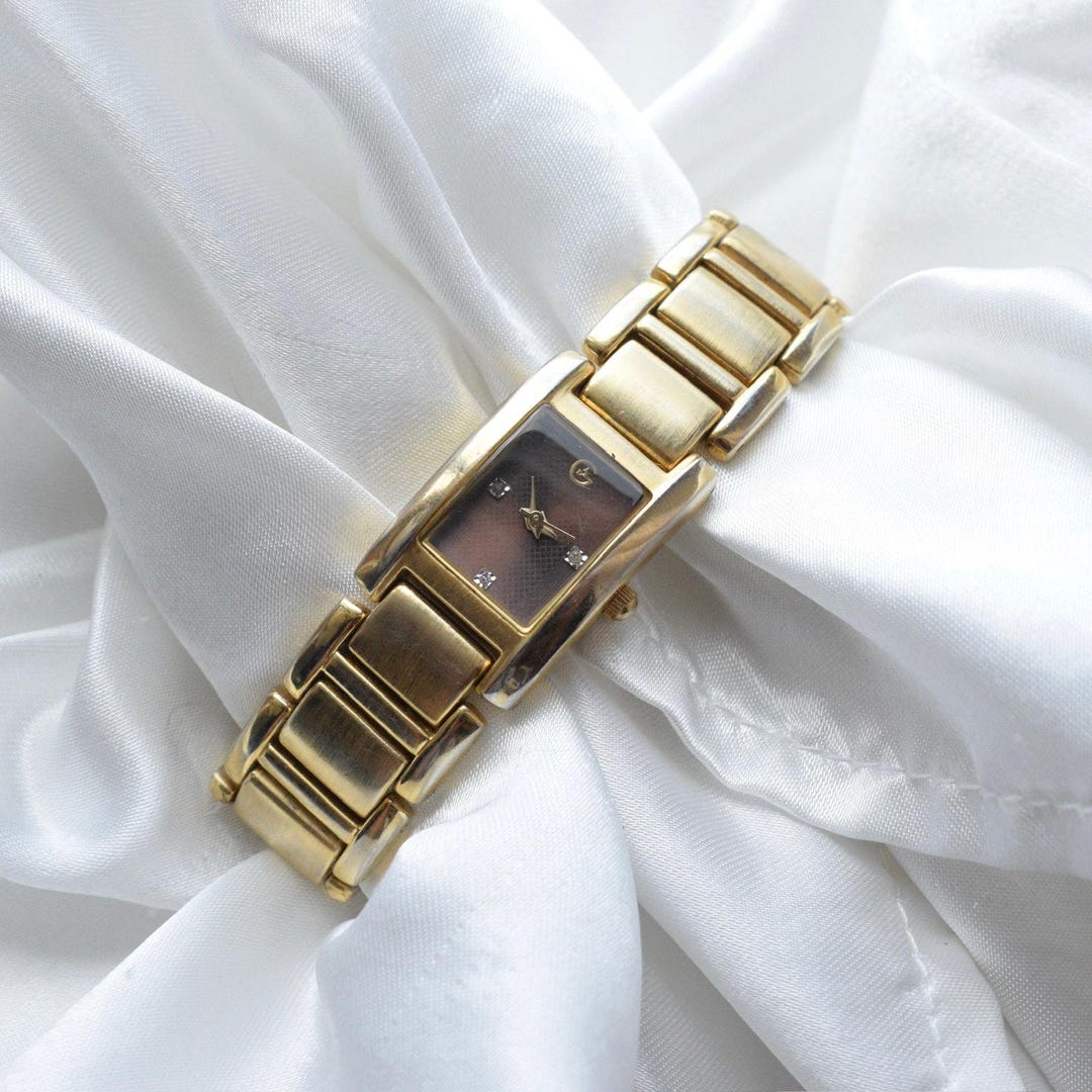 Womens Gold Toned Clasp Band Style Watch. - Etsy