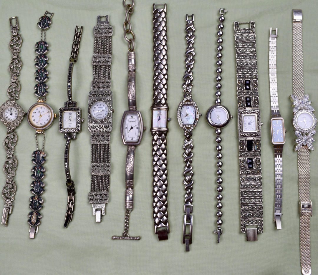 Womens Vintage Silver Watches - Etsy