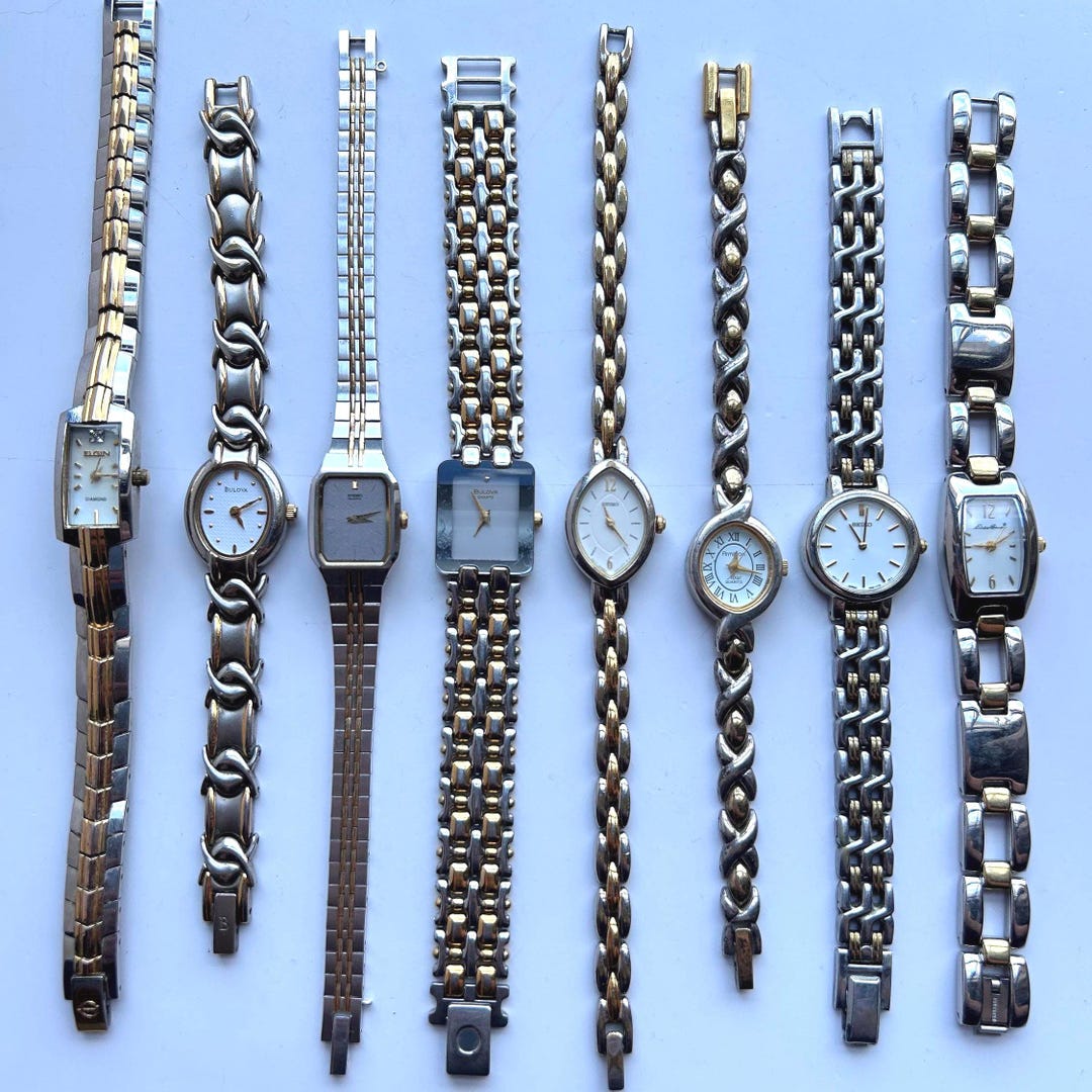 Gold and Silver Two Toned Womens Watches - Etsy