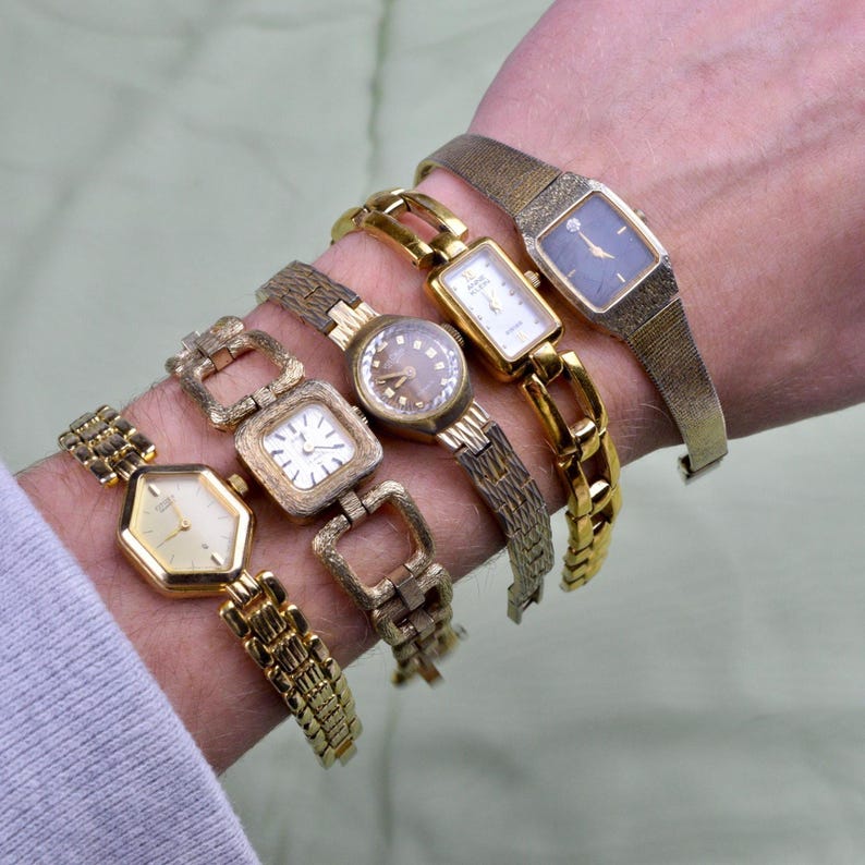 Vintage Gold Women's Watches - Etsy