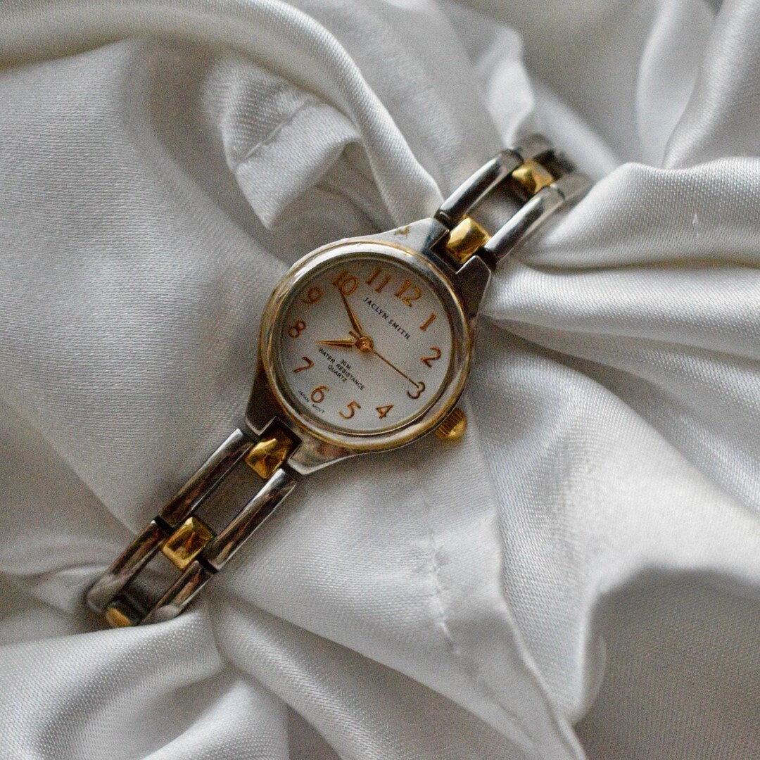 Womens Jaclyn Smith Gold and Silver Two Toned Clasp Band Style Watch - Etsy