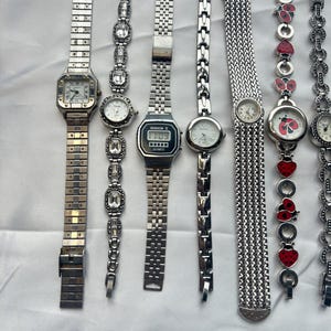 10 Silver Toned Silver Watches, Sold Separately - Etsy