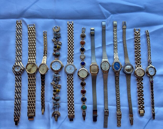 12 Gold Toned Watches, Sold Separately - Etsy