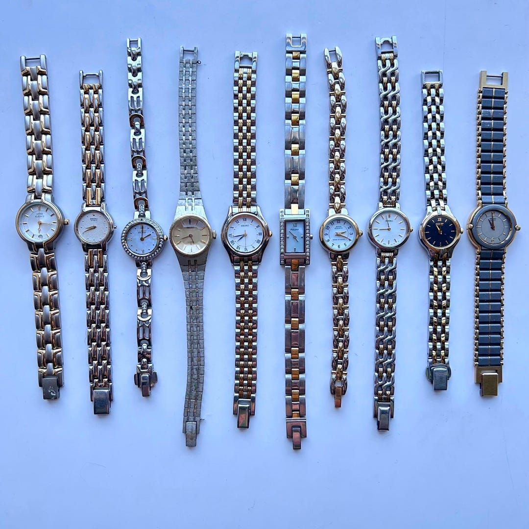 Vintage Two Toned/mixed Metal Women's Watches - Etsy Australia