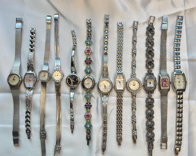 12 Silver Toned Watches, Sold Separately - Etsy UK
