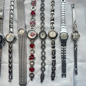 10 Silver Toned Silver Watches, Sold Separately - Etsy