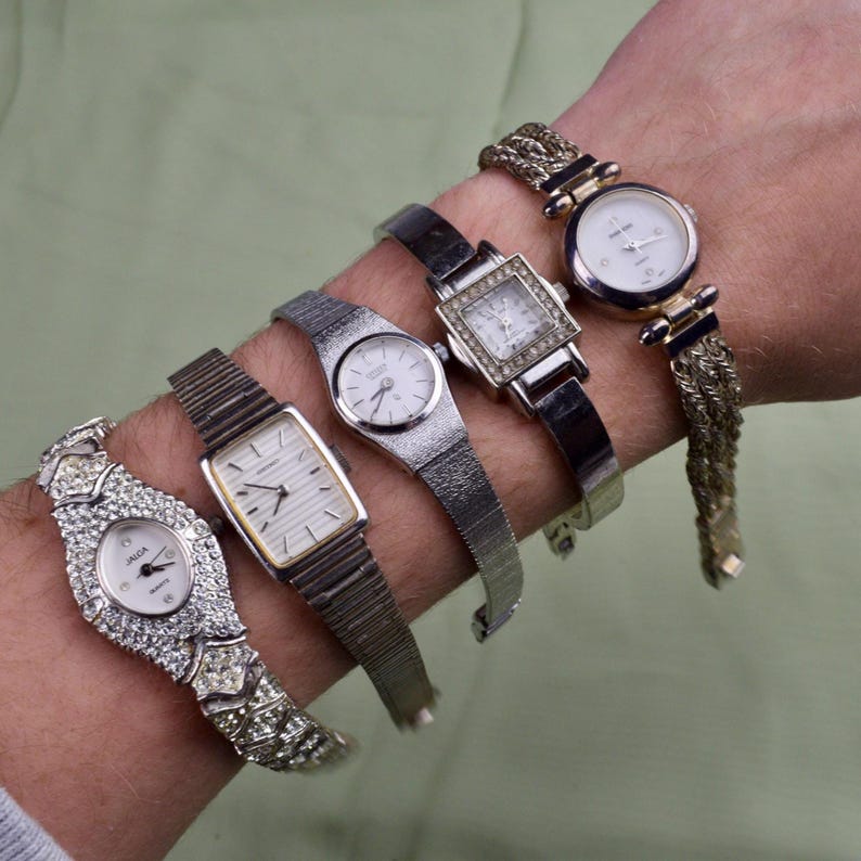 Womens Vintage Silver Watches - Etsy