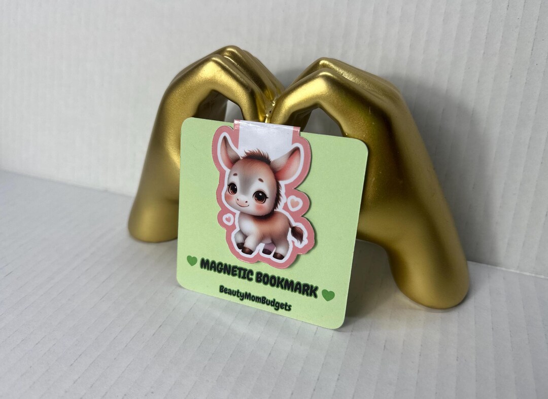 Cute Donkey Magnetic Bookmark | Reading | Bookmark | Handmade - Etsy