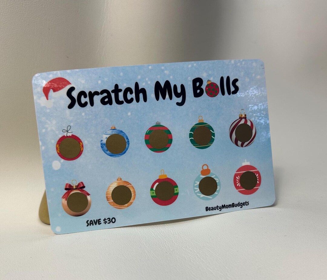 Christmas Scratch My Balls Challenge A5 || Christmas Ornaments ...