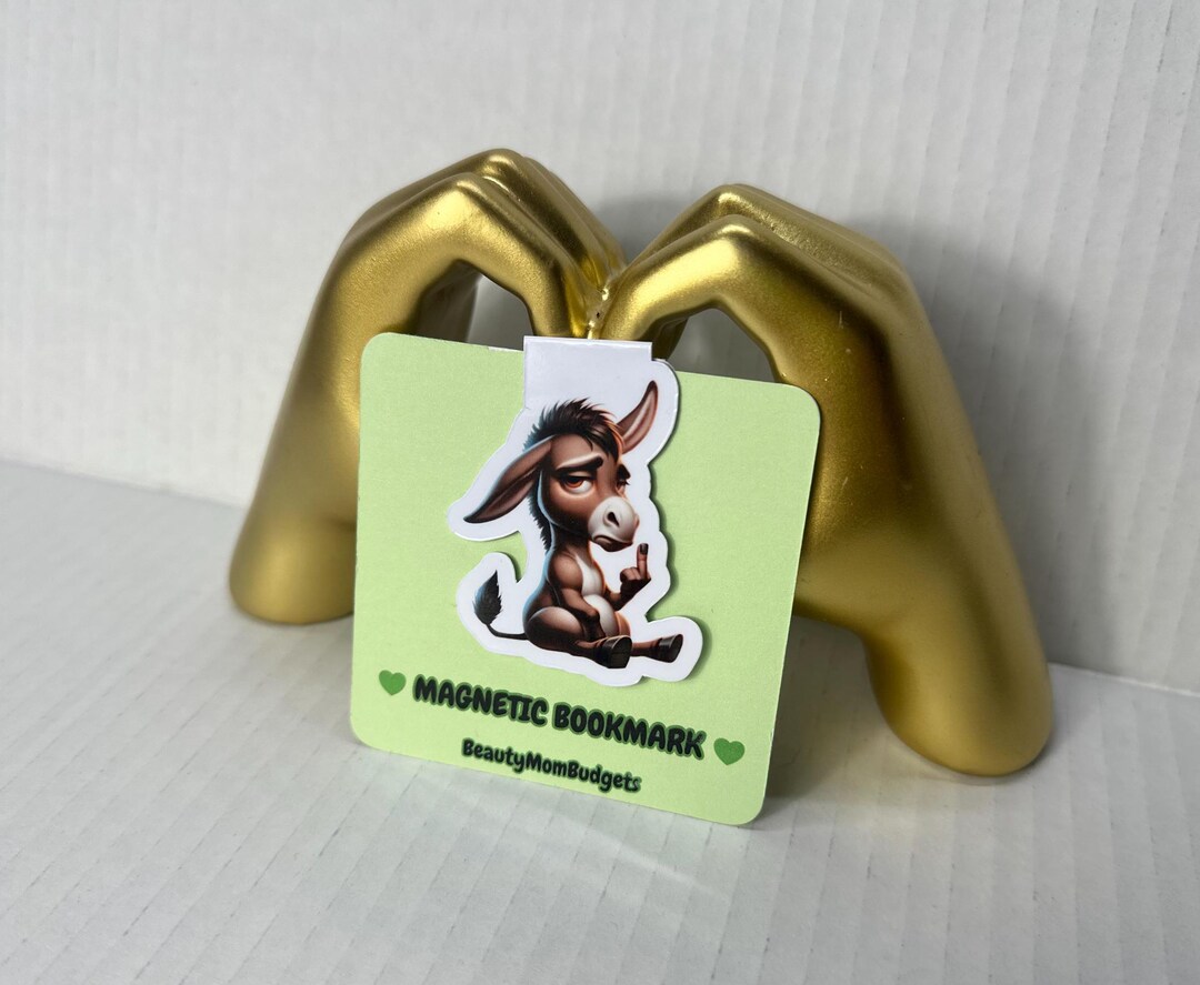 Funny Flip off Donkey Bookmark | Reading | Bookmark | Handmade - Etsy