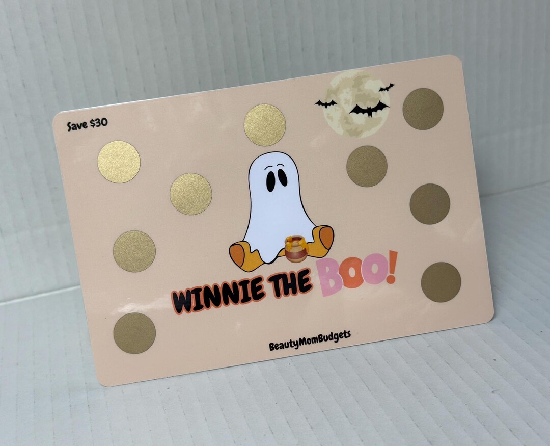Winnie the Boo Scratch off Savings Challenge Save 30 - Etsy