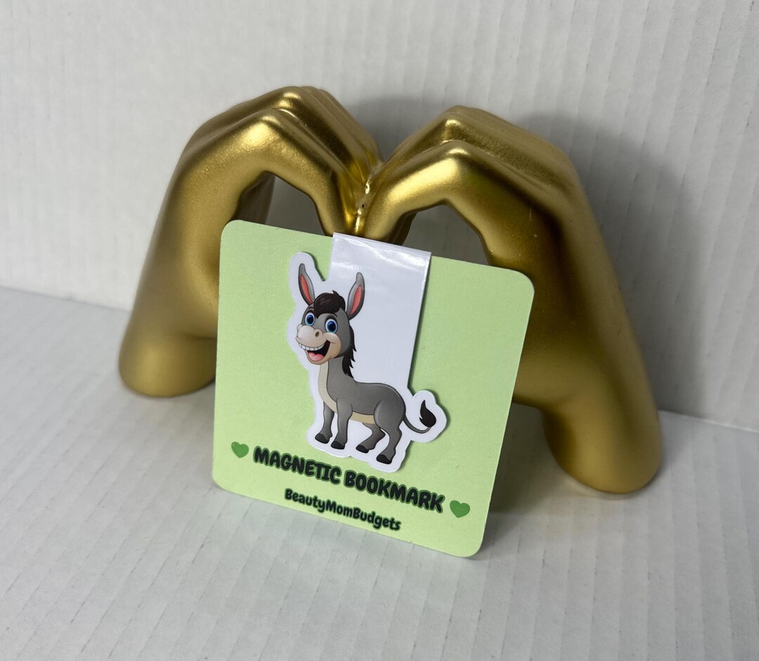 Donkey Magnetic Bookmark Reading Handmade - Etsy
