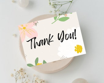Printable Thank You Card, Digital Thank You Card, 5x7 Greeting Card - Etsy