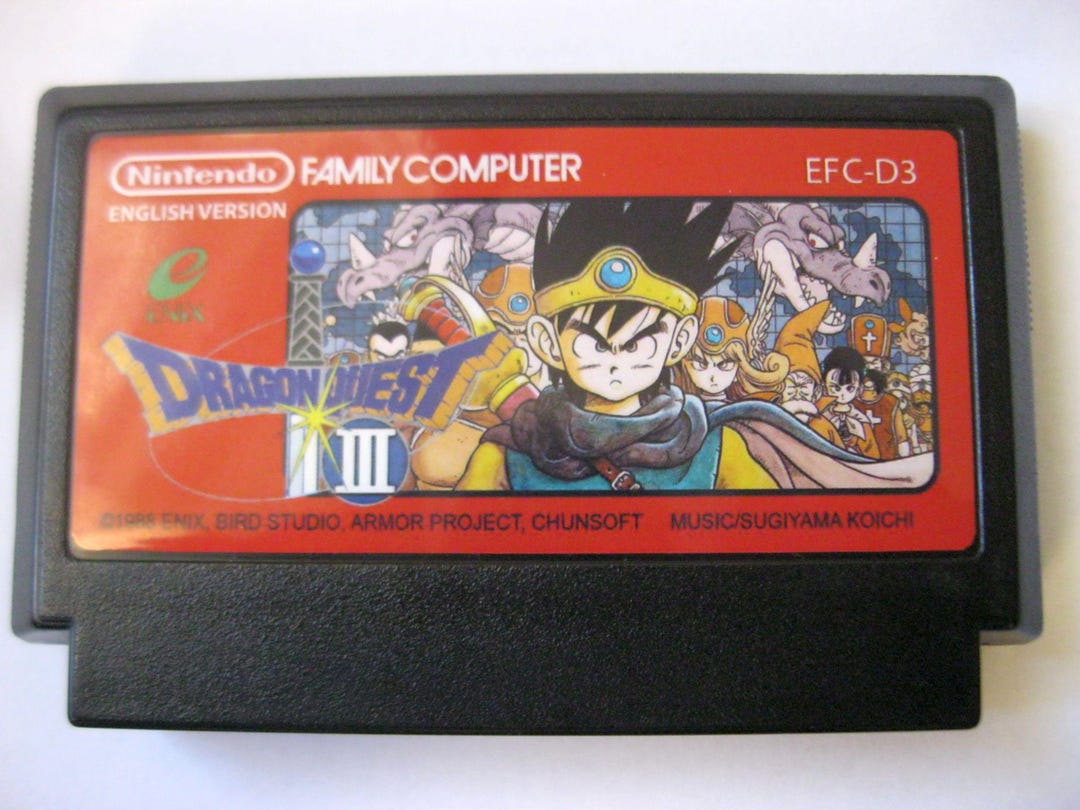 Dragon Quest 3 III warrior for Famicom Nintendo FC Nes NTSC-J English ...