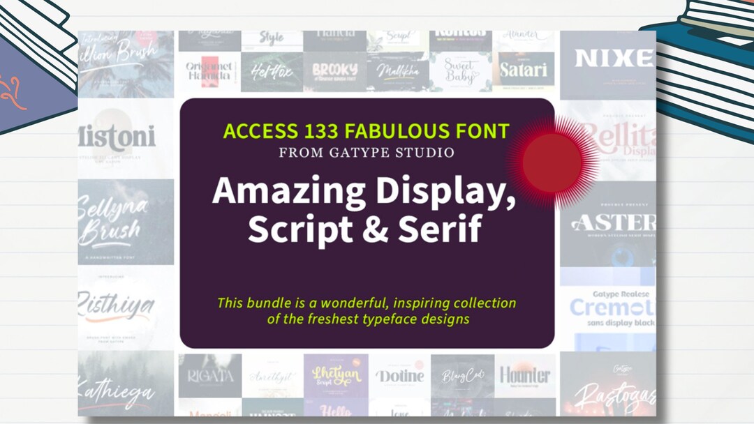 Fabulous Font Collection Bundle, Display Font, Cricut Font, Vintage ...