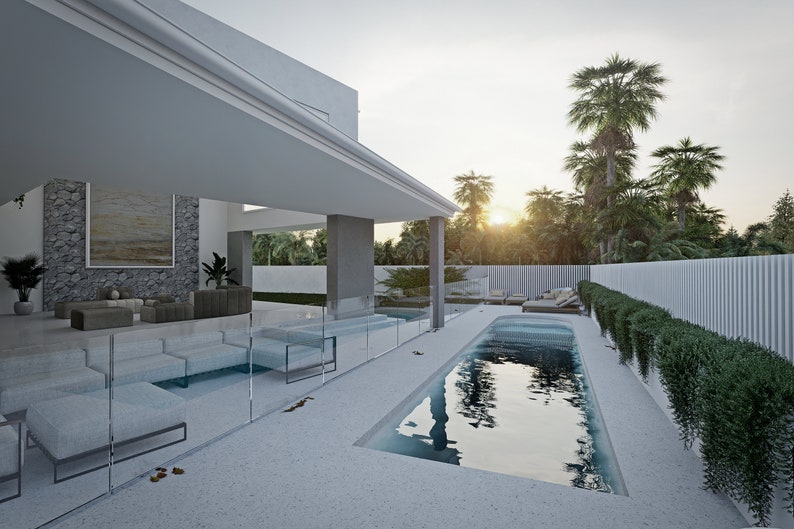 Contemporary Custom House Design Full Set of Construction Plans and ...