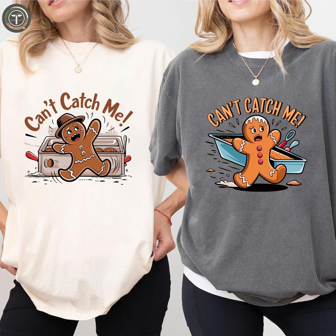 Can't Catch Me Gingerbread Man Running Away PNG Funny Christmas Instant ...