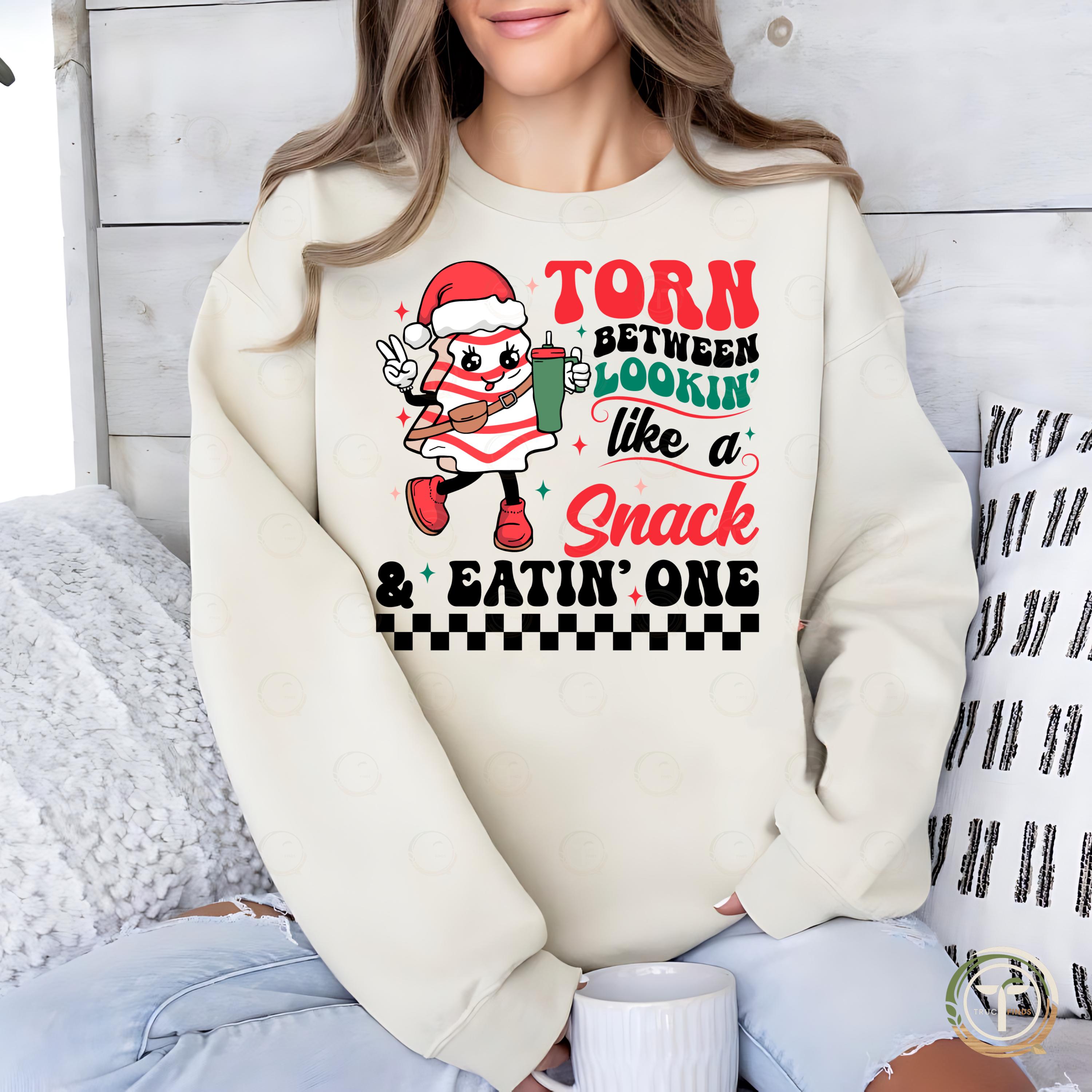 Looking Like A Snack SVG Eating One SVG Funny Christmas Tree Cake SVG ...