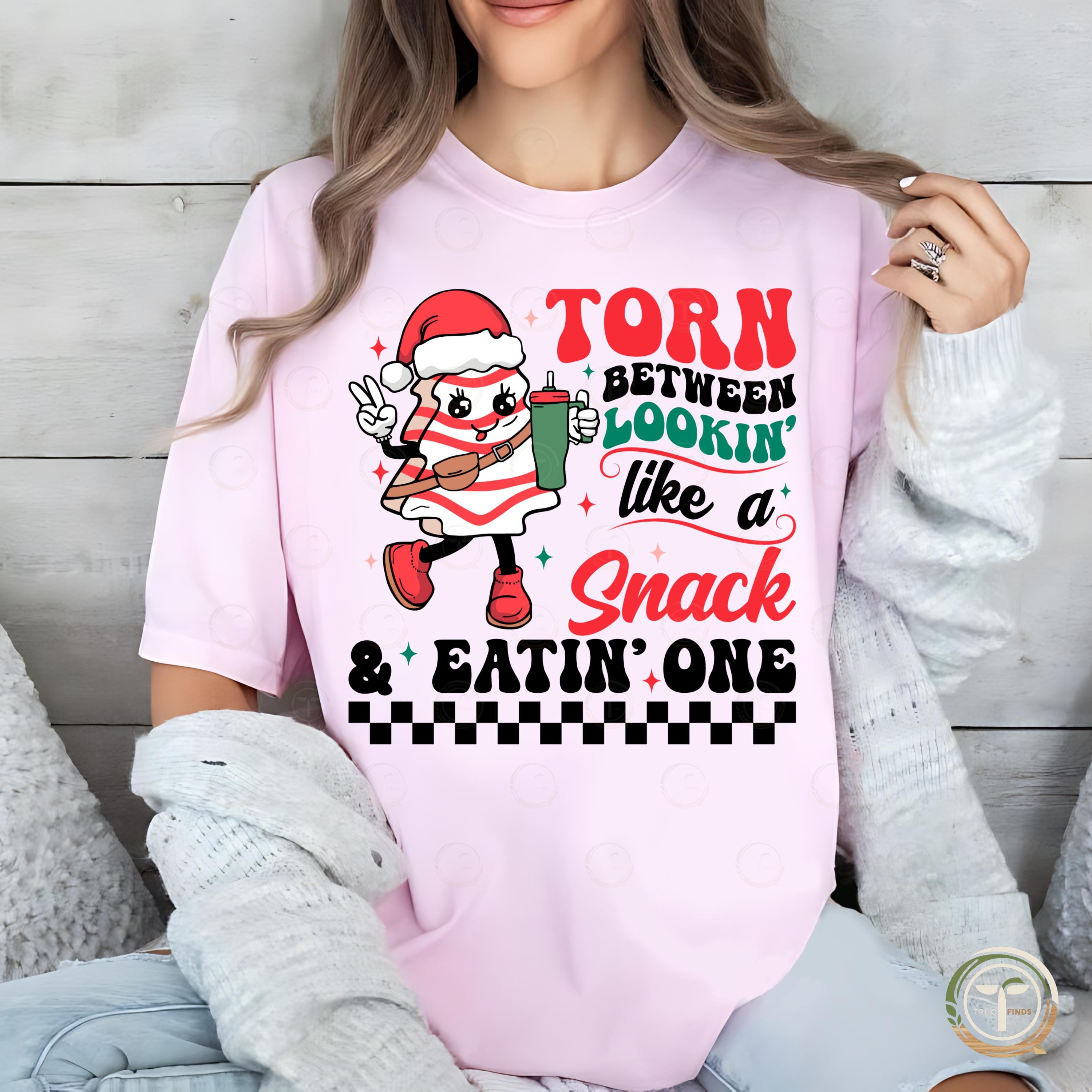 Looking Like A Snack SVG Eating One SVG Funny Christmas Tree Cake SVG ...