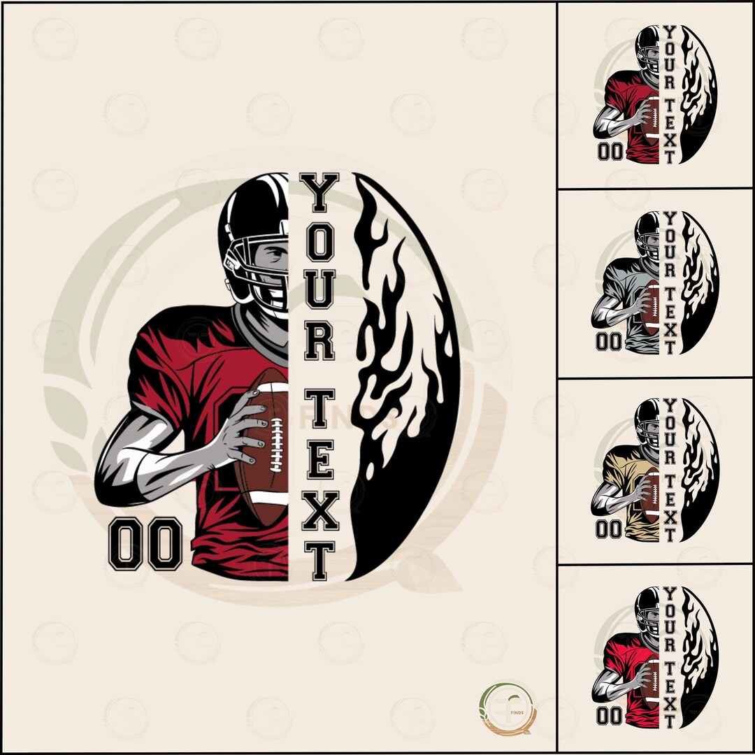 Personalized Football SVG Custom Football Design Customized Football ...