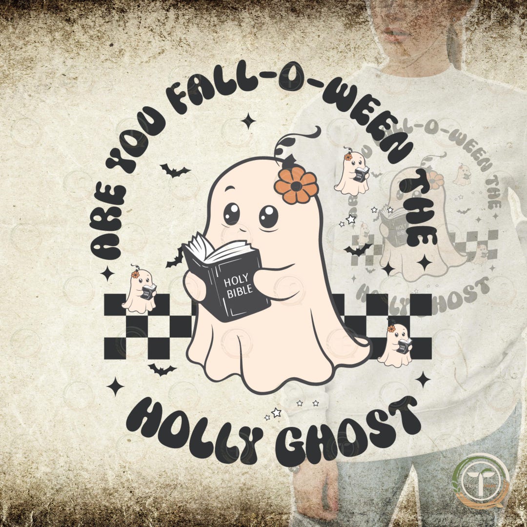 Holy Ghost SVG Christian Halloween SVG Cute and Funny Religious Ghost ...