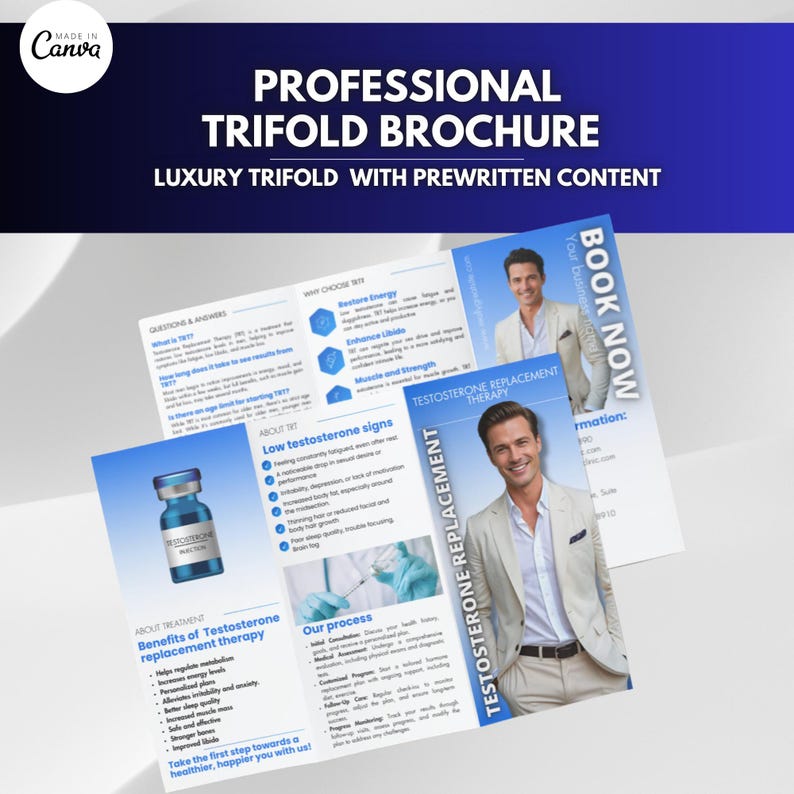 Hormone Therapy Bundle, Testosterone Replacement, TRT Instagram Posts ...