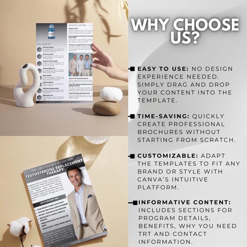 Testosterone Replacement Therapy Flyer, TRT Flyer, Hormone Clinic Flyer ...