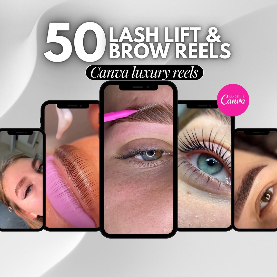 50 Lash Lift & Brow Lift Instagram Reels | Lash Lift Video Reels | Brow ...